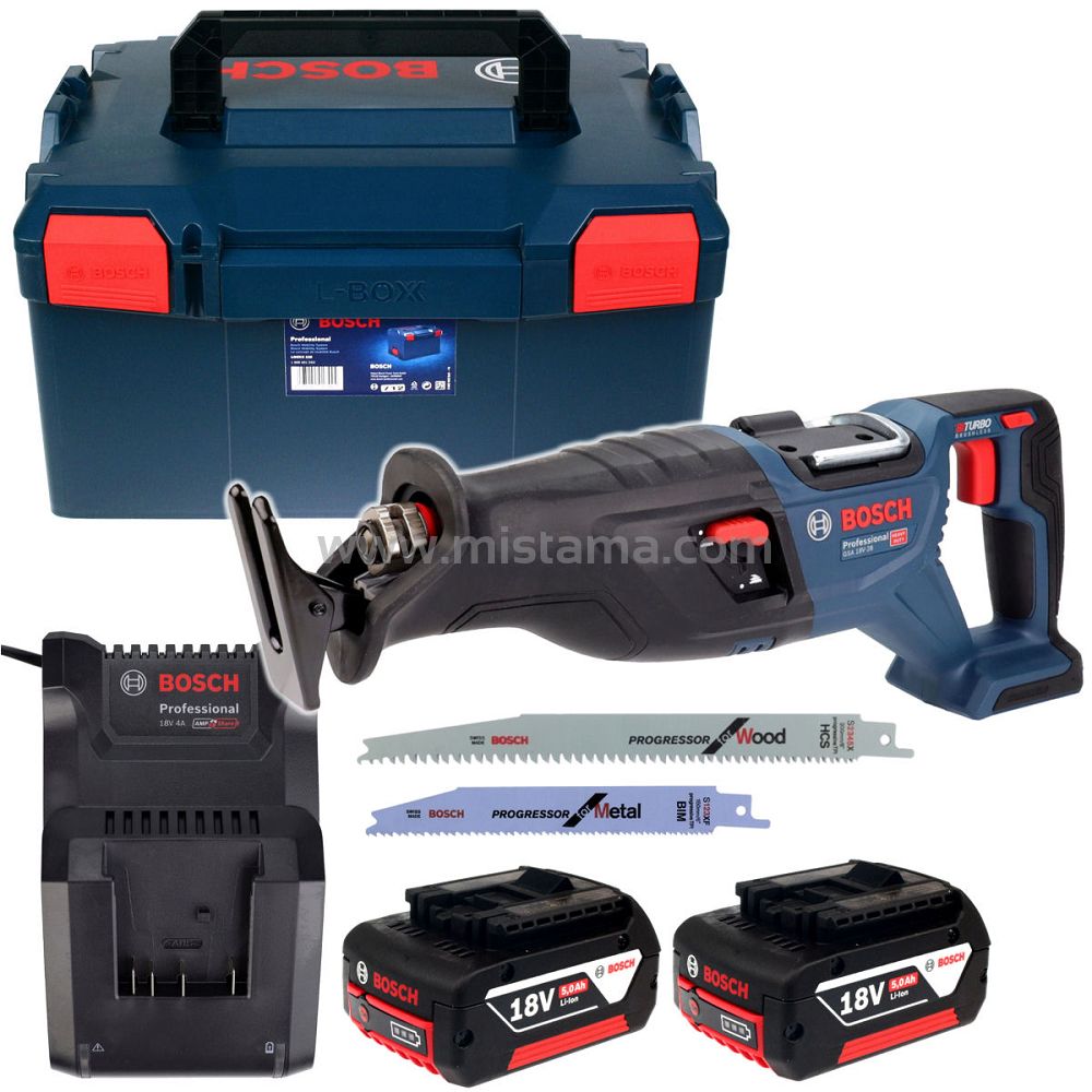 Piła szablasta 18V GSA 185-LI / GSA 18V-28 BOSCH L-BOXX 2x5,0Ah