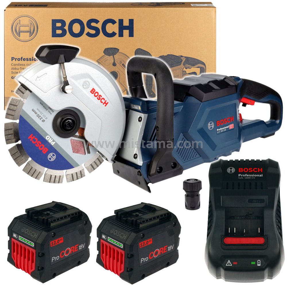 Akumulatorowa przecinarka 18V 230mm GCS 18V-230 BOSCH 2x12Ah