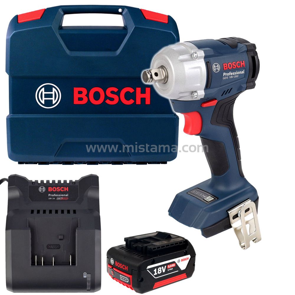 Klucz udarowy 18V 350Nm GDS 18V-350 BOSCH 1x5,0Ah + walizka